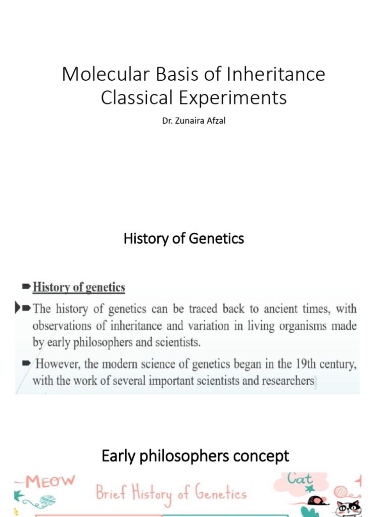 Classical Genetics 7and8 | PDF