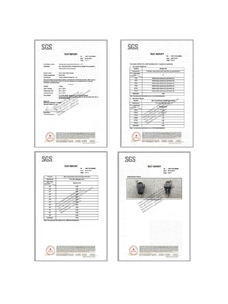 11 Wellmade AS1576 Girder Coupler Beam Clamp Test Report | PDF