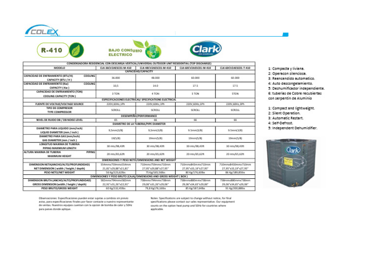 FICHA TECNICA CLARK - 5 TON | PDF