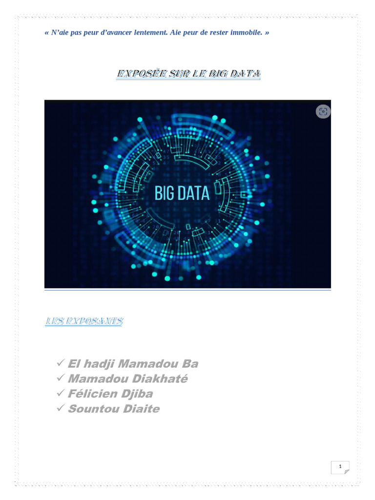 ExposÃ©e sur le big data | PDF | Big data | Business