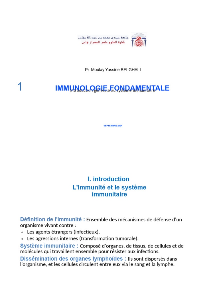 Introduction au système immunitaire | PDF | Système immunitaire ...