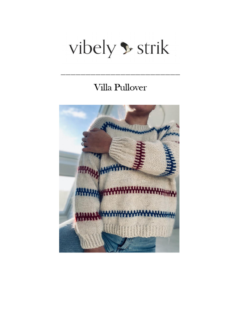 Villa+Pullover English+v2 | PDF | Knitting | Basic Knitted Fabrics
