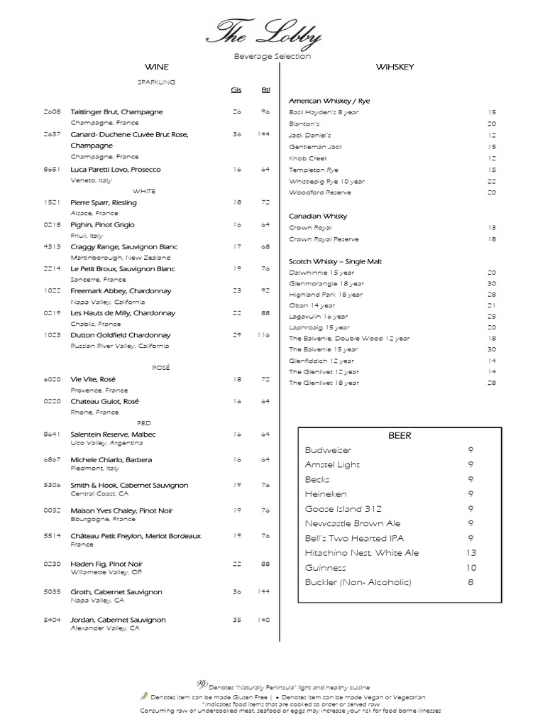 Lobby All Day Dining Take Away 111820 | PDF | Foods