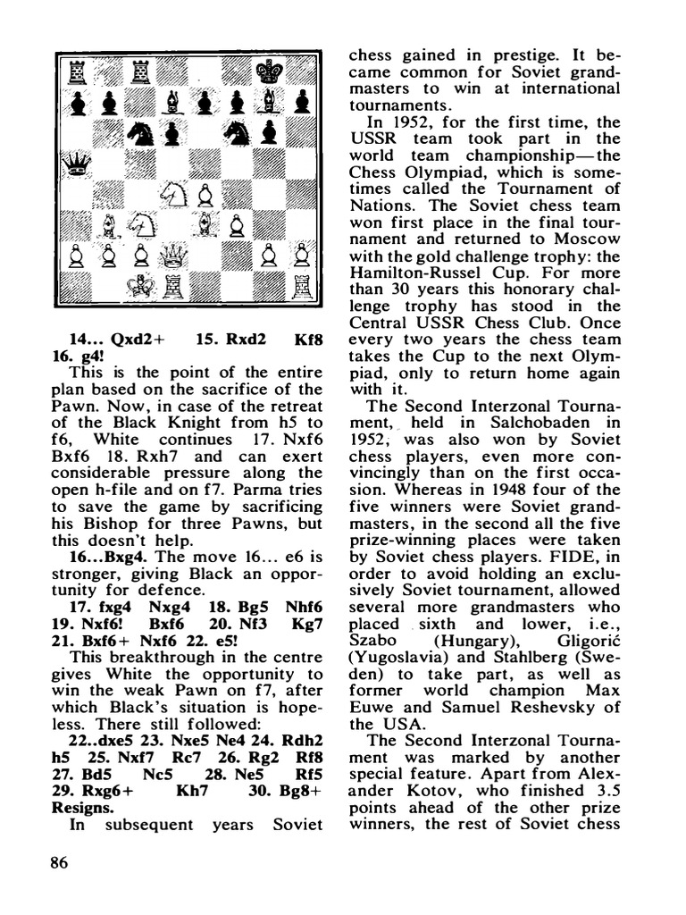 The Soviet School of Chess 1983 PDF - 18 | PDF | Chess Theory ...