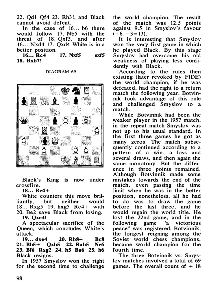 The Soviet School of Chess 1983 PDF - 20 | PDF | Chess | Chess Openings