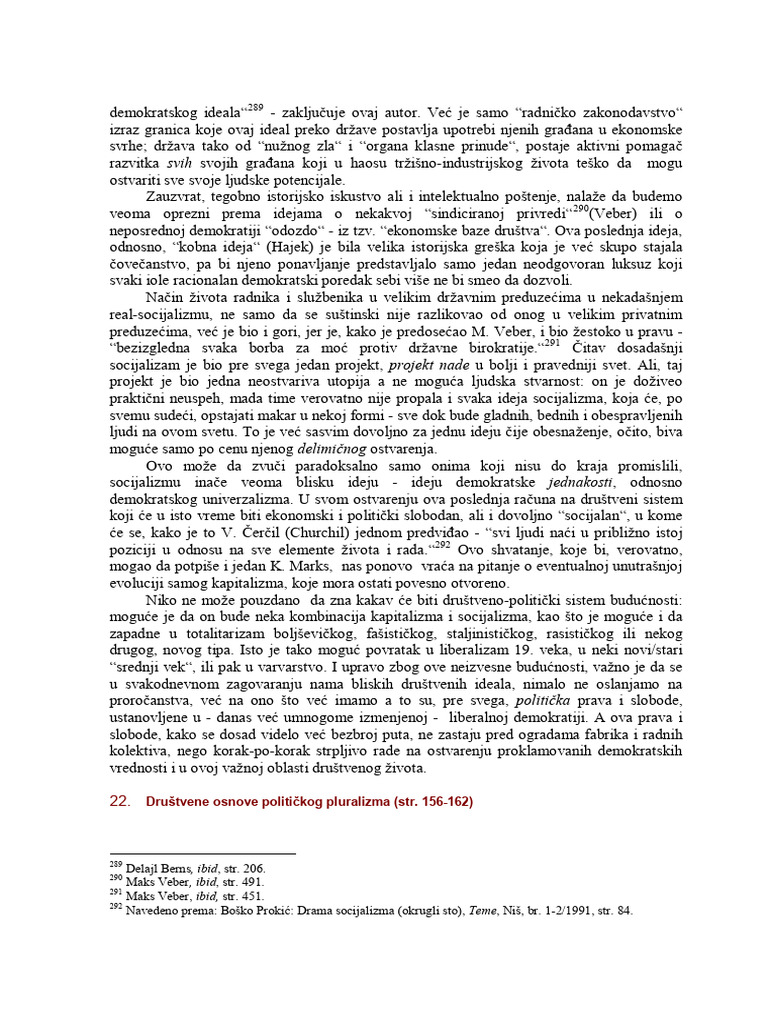 Drustvene Osnove Politickog Pluralizma. | PDF