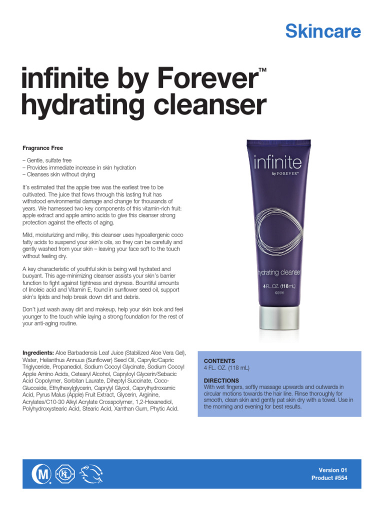 Infinite Hydrating Cleanser | PDF