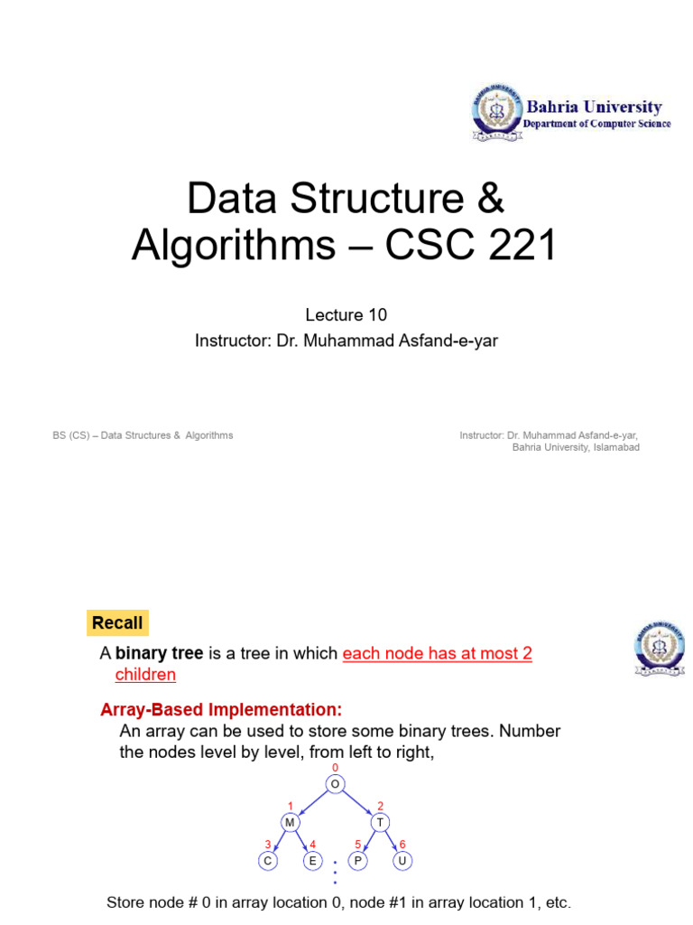 Lecture 9 Week 12 Lecture 2 - Traversing Implementation Inorder Postorder Preorder 02122024 ...