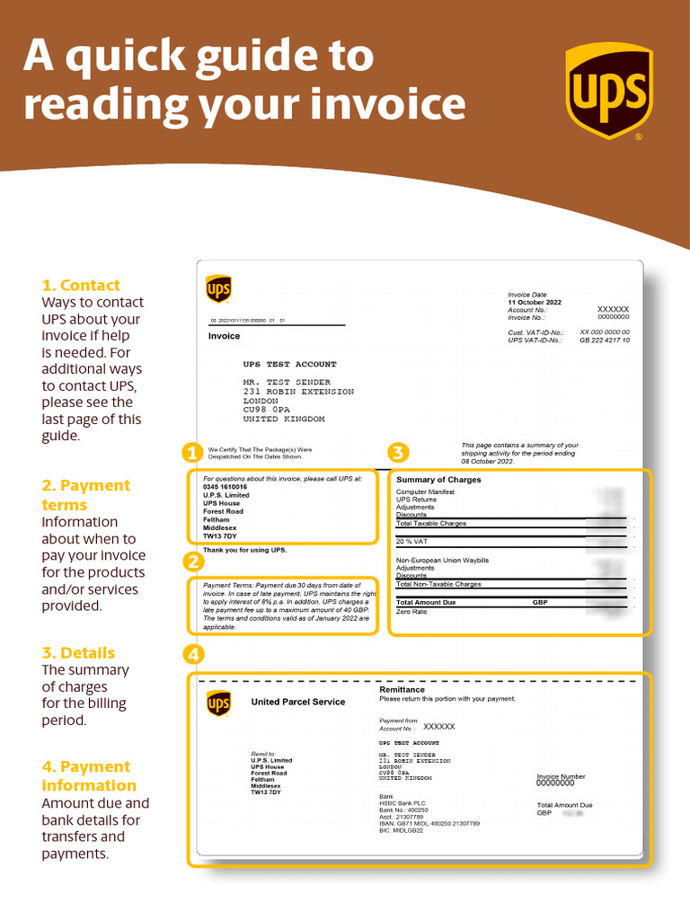 PL_invoice_guide | PDF | United Parcel Service | Fee