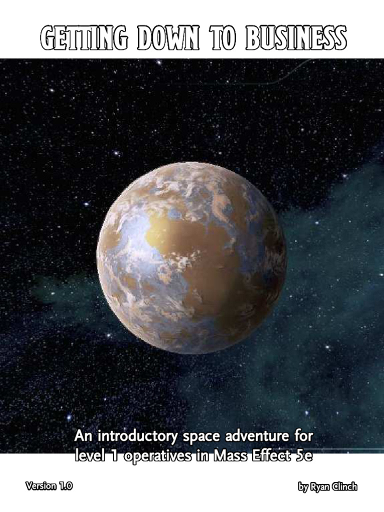 Mass Effect 5e: Introductory Adventure | PDF