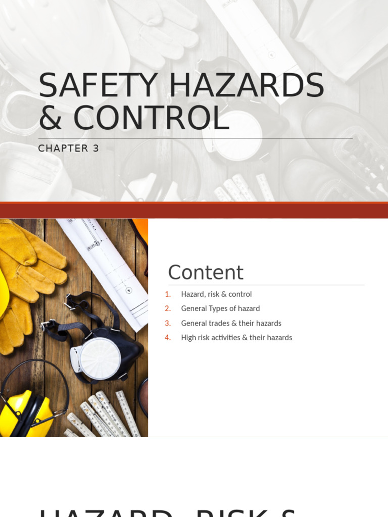 Safety Hazards and Control Measures | PDF | Hazards | Demolition