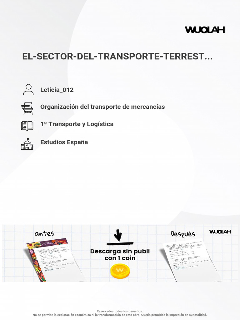 Tema 1 OTM | PDF | Logística | Transporte