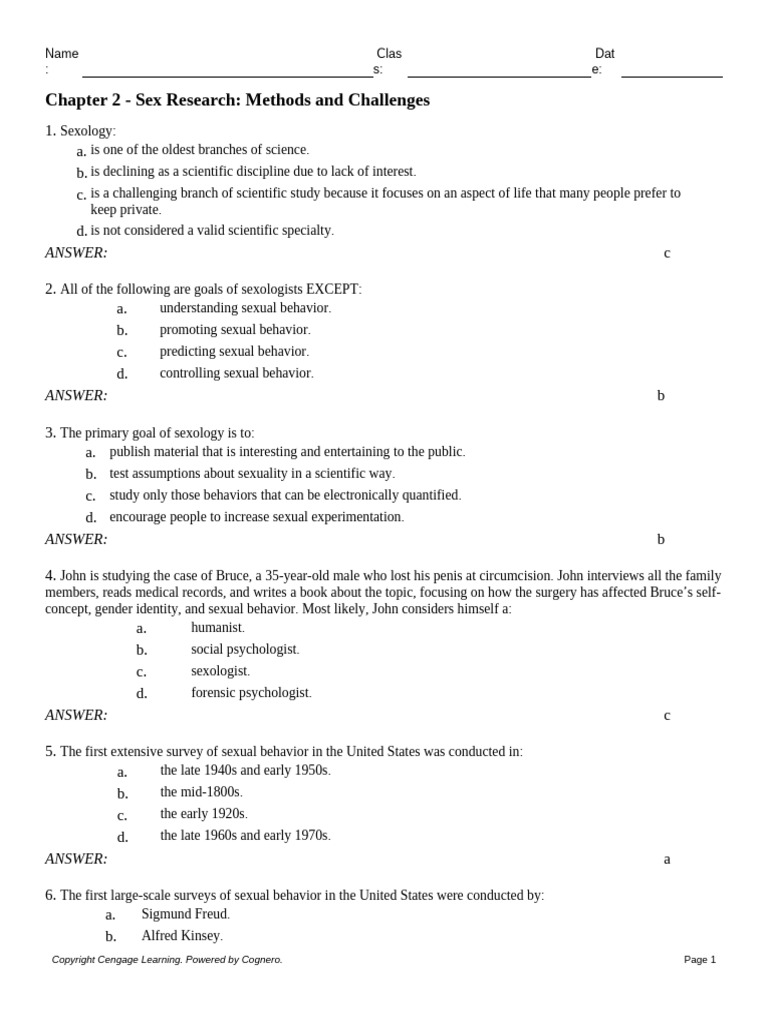 Chapter2sexresearchmethodsandchallenges Pdf Survey 3025