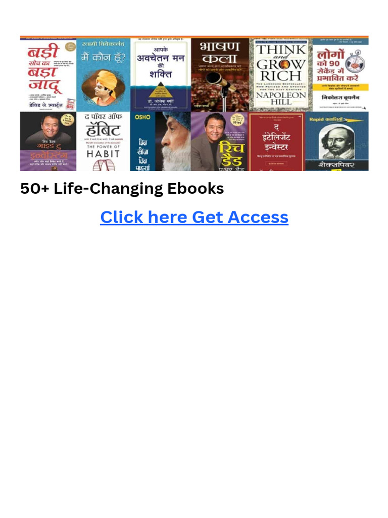 50+ Transformative Ebooks Collection | PDF