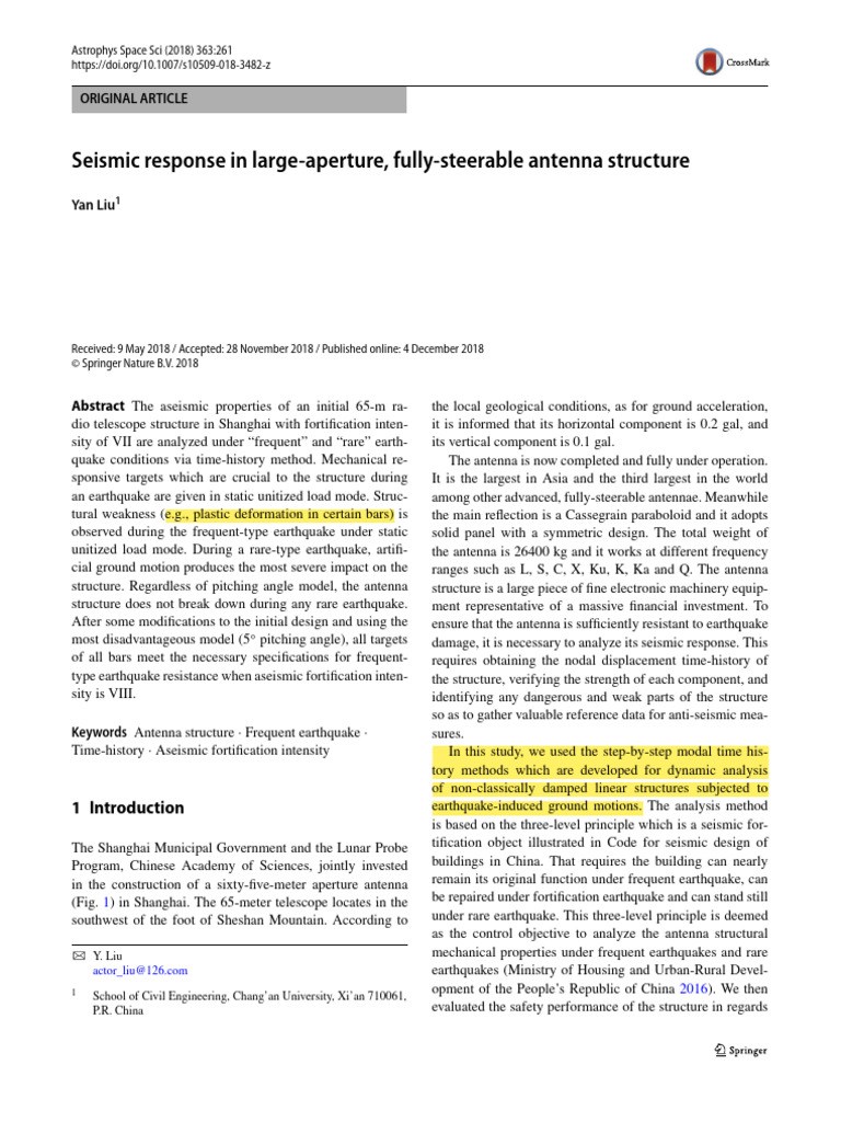 s10509-018-3482-z | PDF | Earthquakes | Earthquake Engineering
