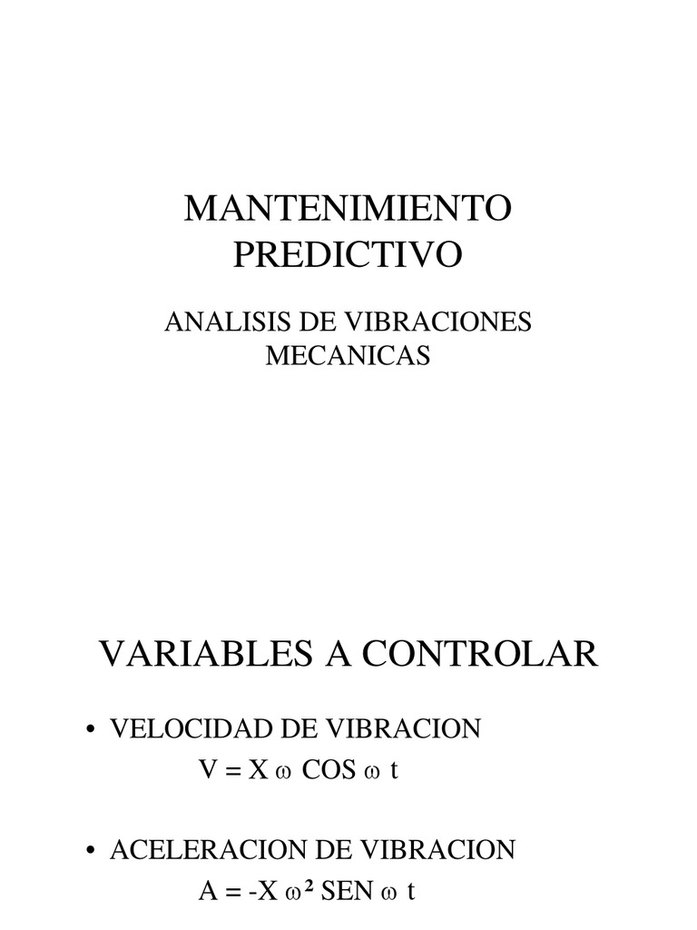Mantenimiento Predictivo-Analisis de Vibraciones Mecanicas | PDF | Olas ...