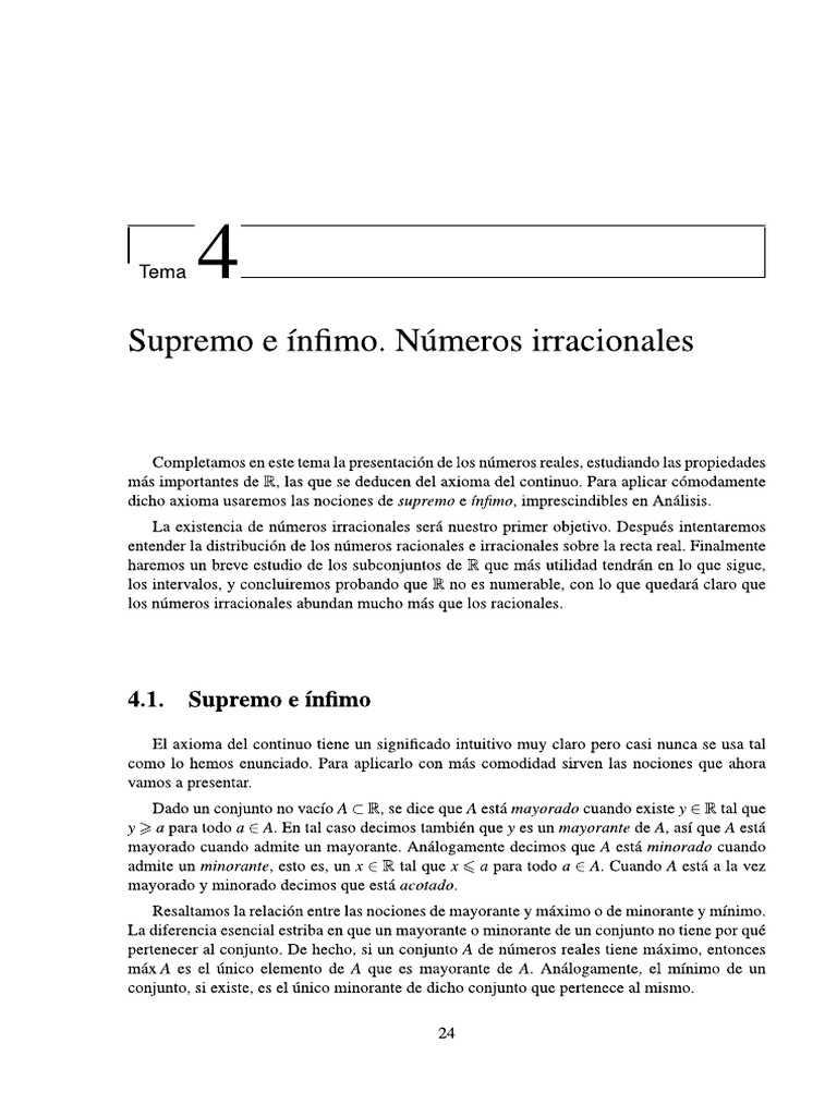 Supremo e Infimo | PDF