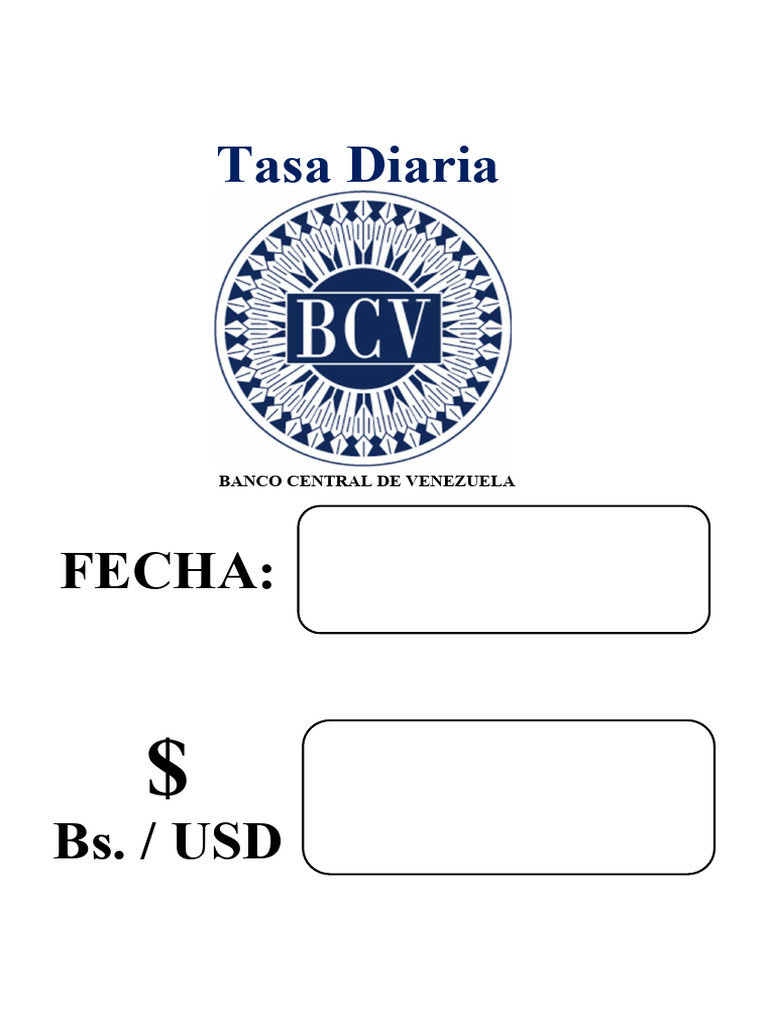 Tasa BCV - 050844 | PDF