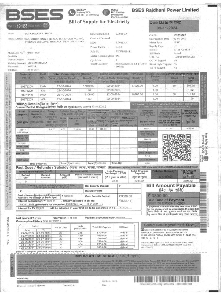 Electricity Bill | PDF