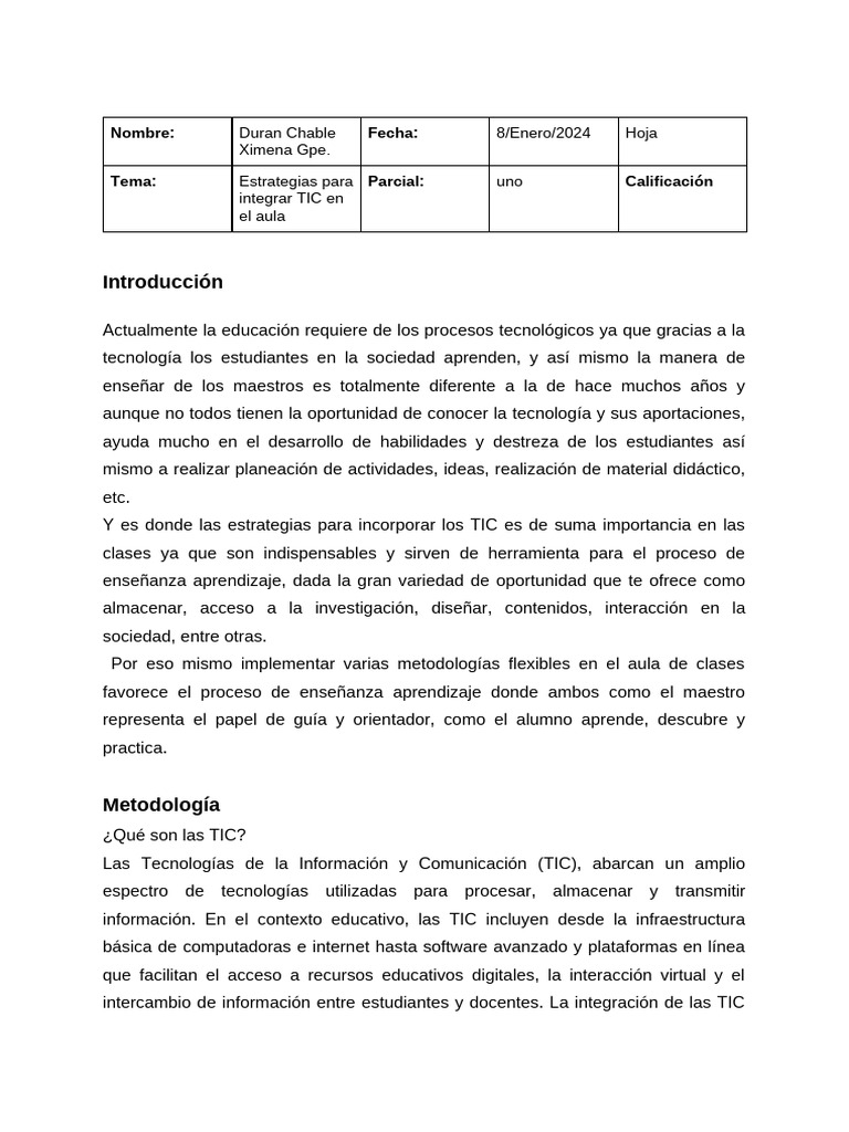 Tarea de Inv | PDF | Enseñando | Tecnología de información y comunicaciones