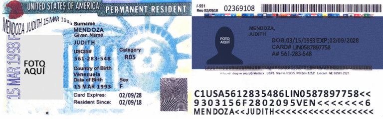 Permanent Resident Card Pdf