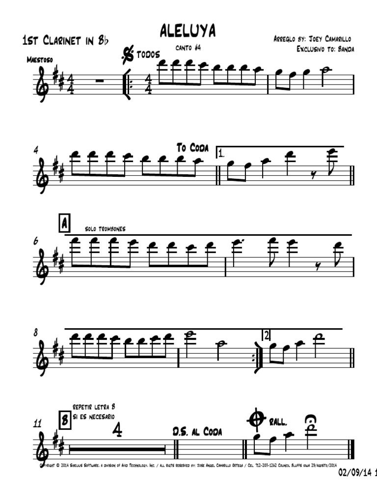 Aleluya - Alabanza | PDF | Composiciones Musicales
