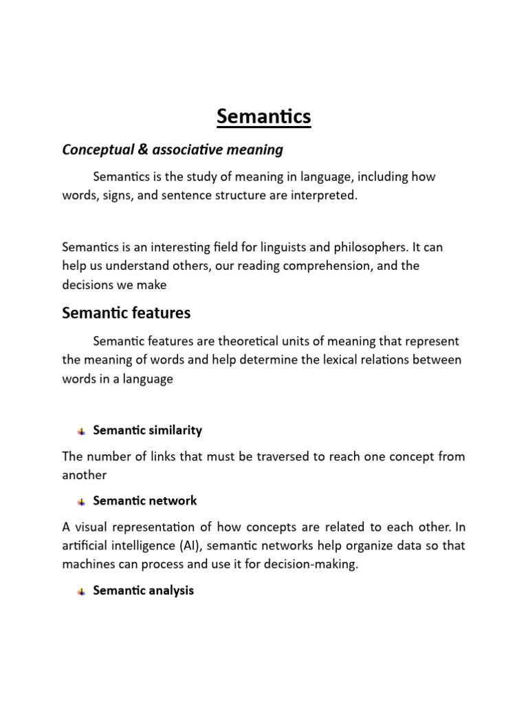 Semantics 1 | PDF