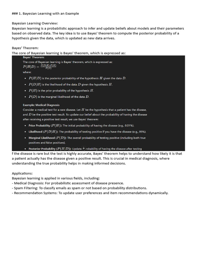 AI unit 3 | PDF | Bayesian Inference | Normal Distribution