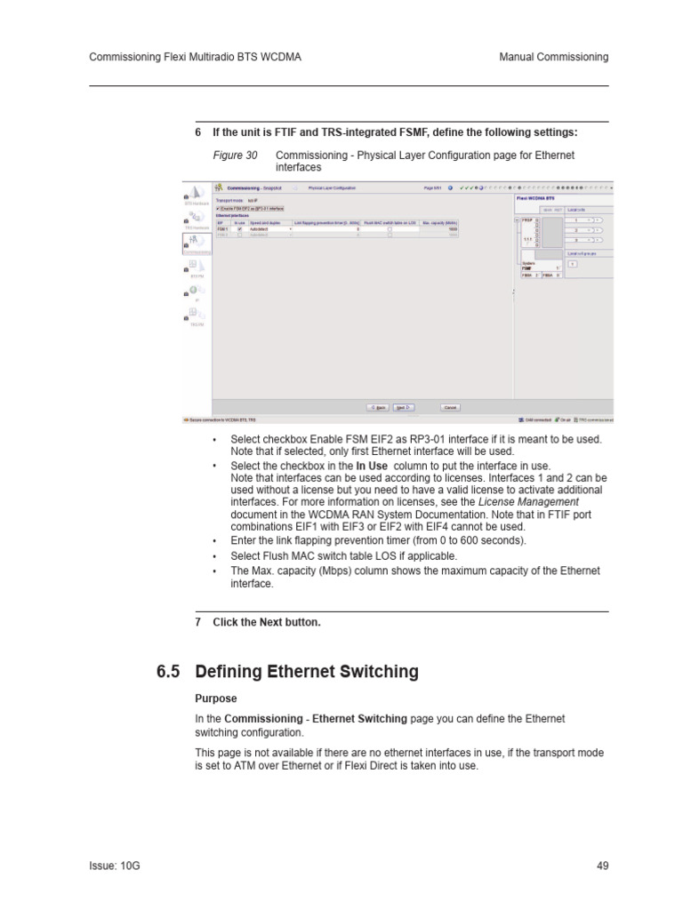 Comissioning note FSMF | PDF | Radio | Ethernet