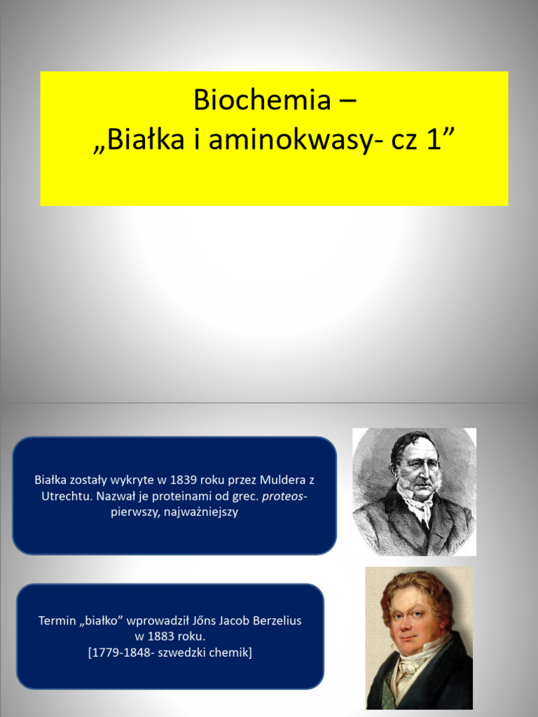 2024 Wykład 2. Biochemia. Aminokwasy | PDF