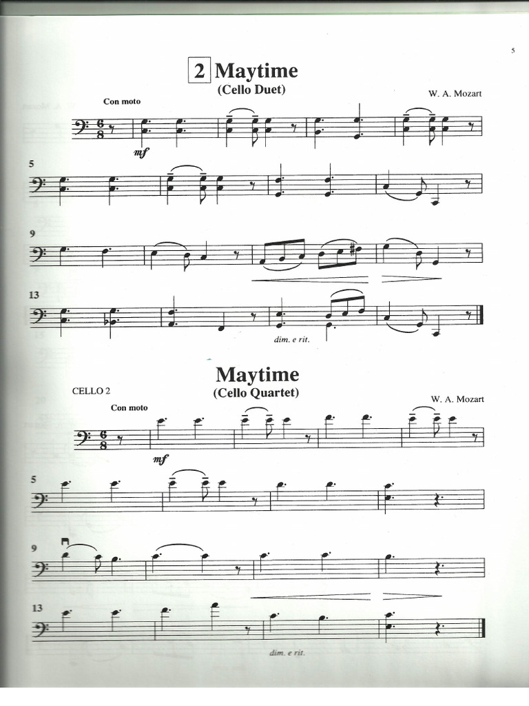 may time Cello quarteto | PDF