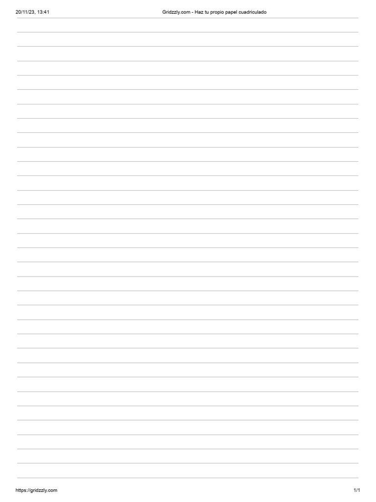 Gridzzly.com - Haz Tu Propio Papel Cuadriculado | PDF
