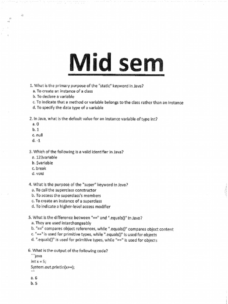 Midsem | PDF