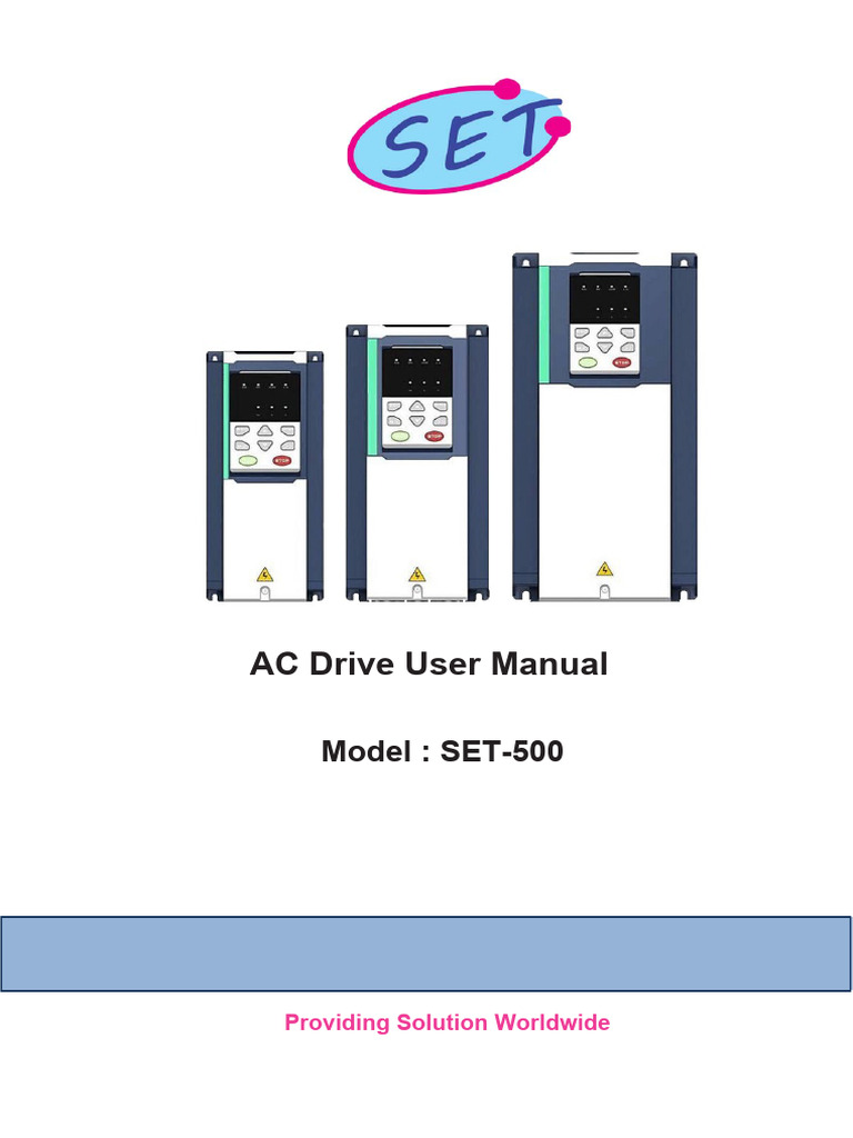 SET 500 AC Drive User Manual | PDF | Power Inverter | Capacitor