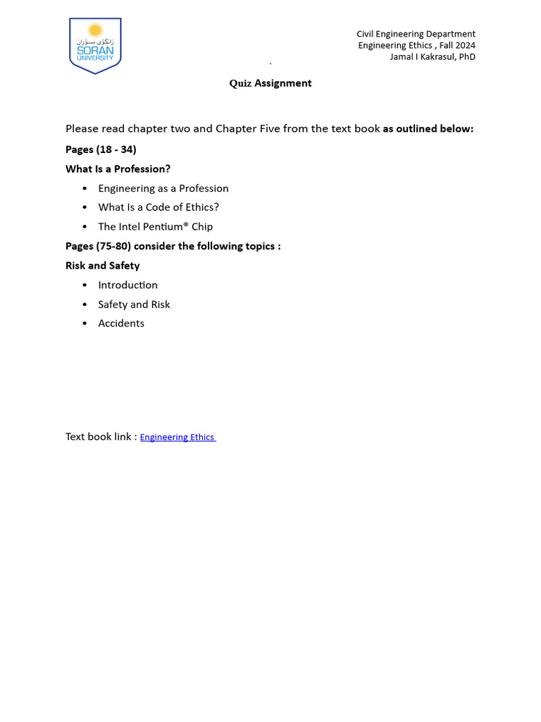 Ethics Assignment 1 Quiz 3 | PDF