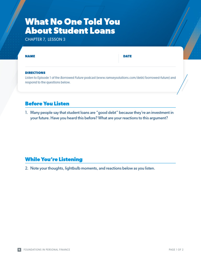 Understanding Student Loans Myths | PDF