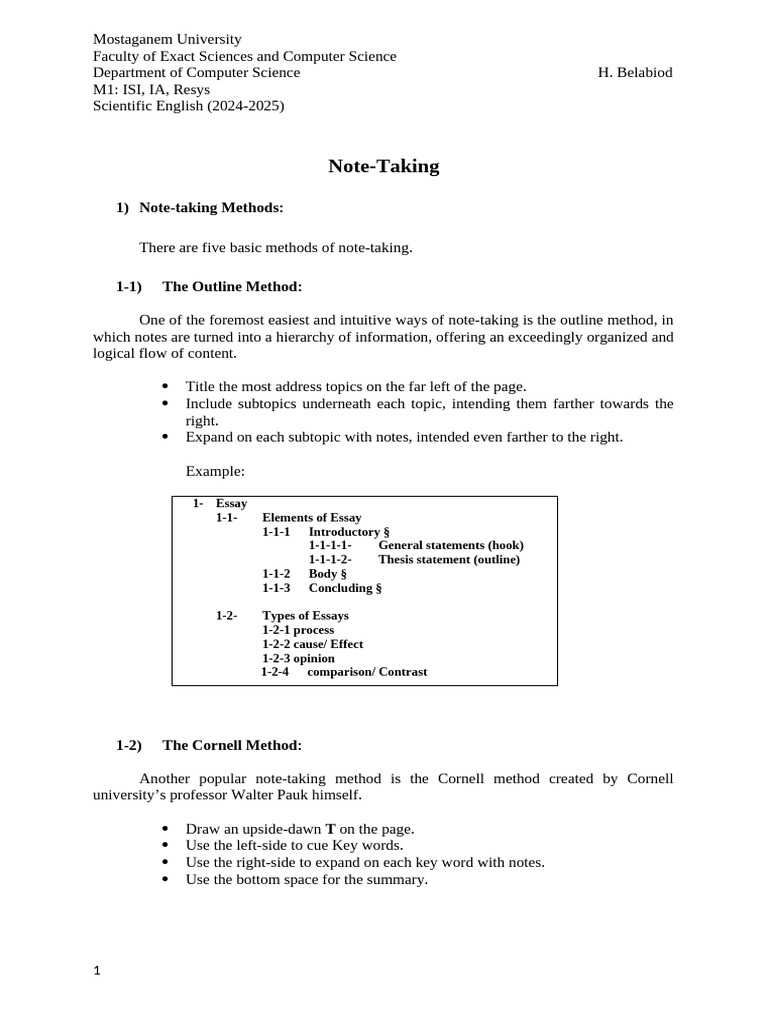 Note-taking | PDF | Essays | Cognitive Science