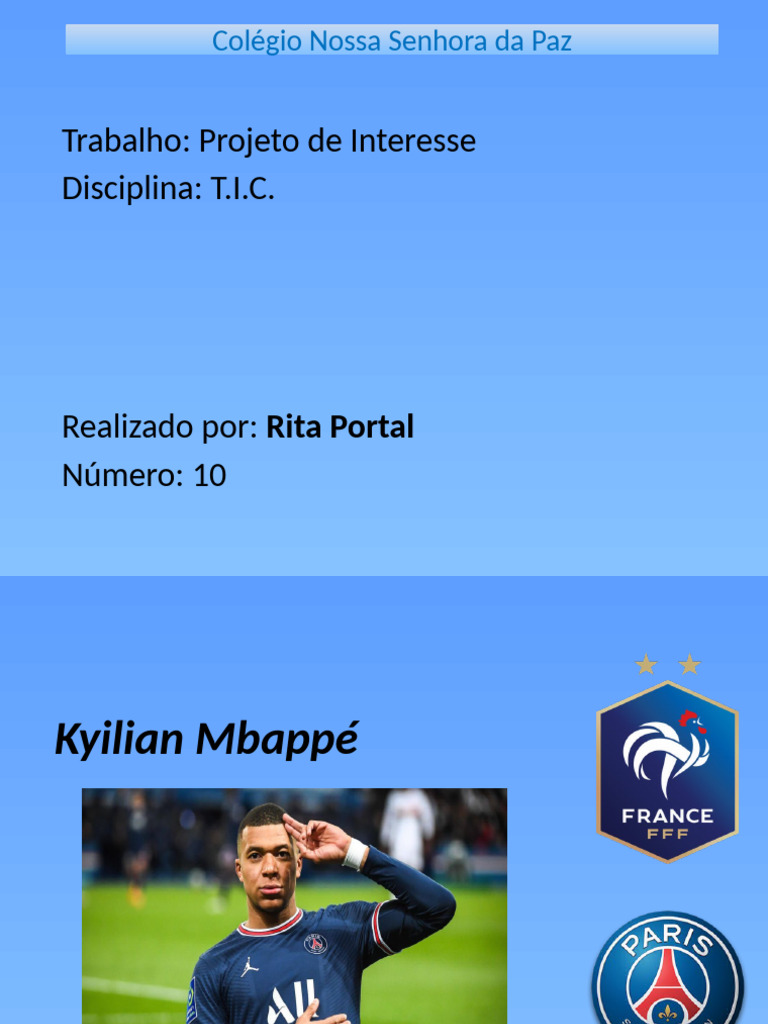 Kylian Mbappé: Biografia e Carreira | PDF | Futebol | Esportes