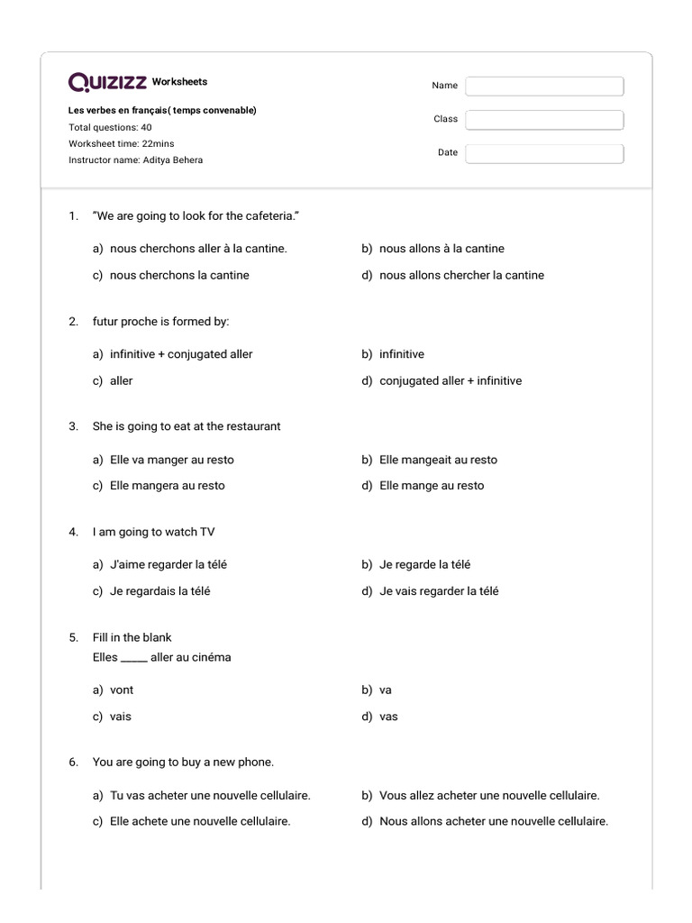 Les verbes en français( temps convenable | PDF | Hiver | Échecs