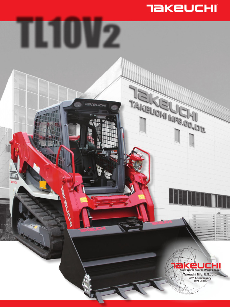 Takeuchi TL10V2 Brochure 08.19 | PDF | Horsepower | Elevator