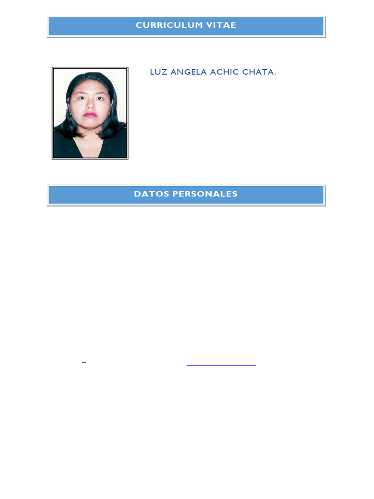 CV Luz Achic 1 | PDF | Mesa de ayuda | Red privada virtual