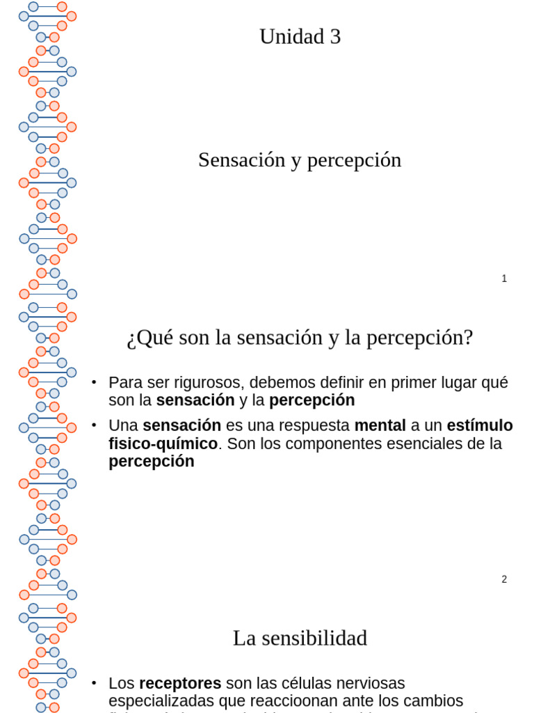Sensación y Percepción | PDF | Percepción | Sentidos