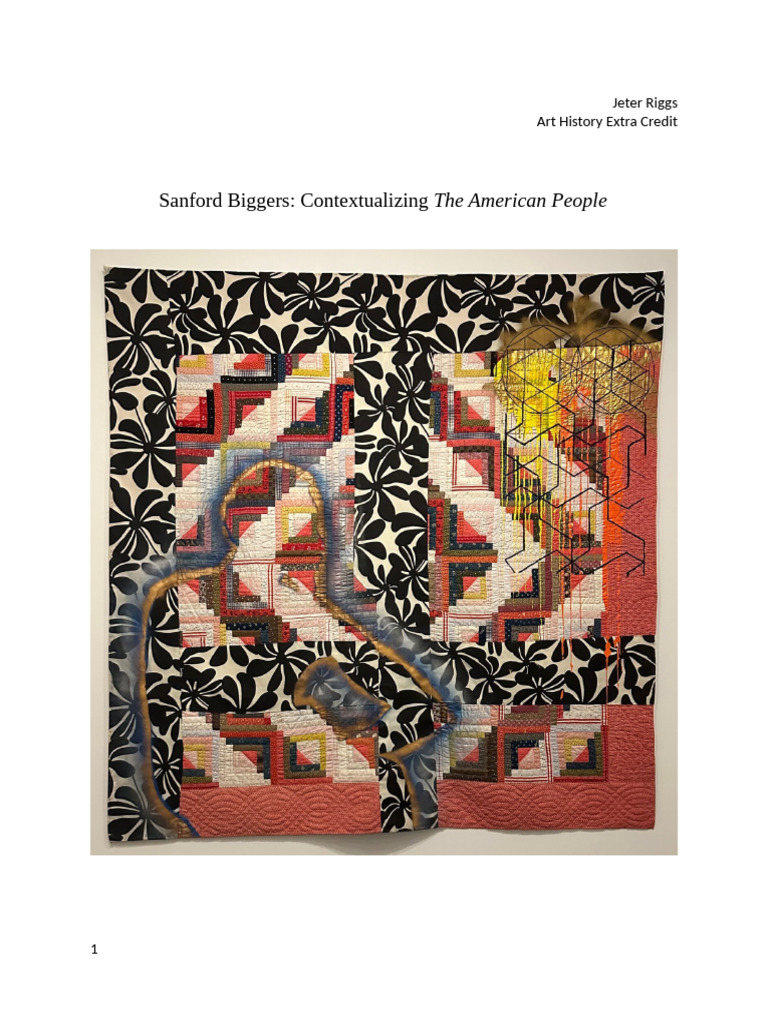 ArtHist EC Jeter Riggs | PDF | Quilt | Quilting