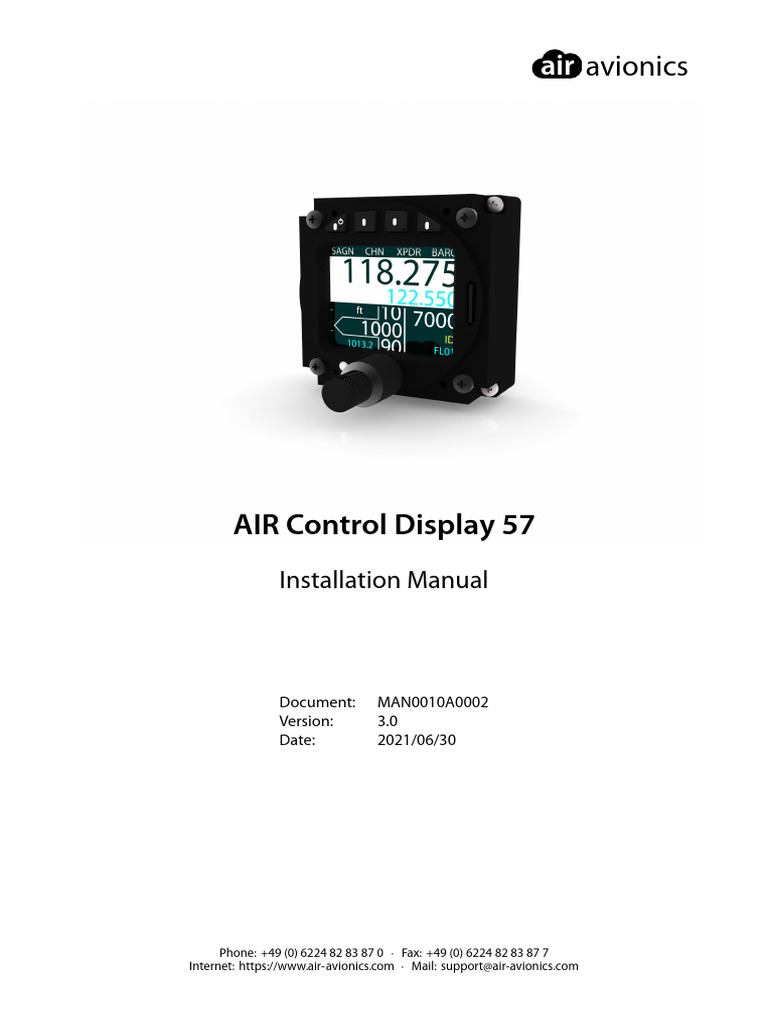 ACD 57 Installation Manual | PDF | Transponder (Aeronautics ...