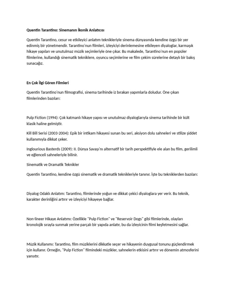 Quentin Tarantino | PDF