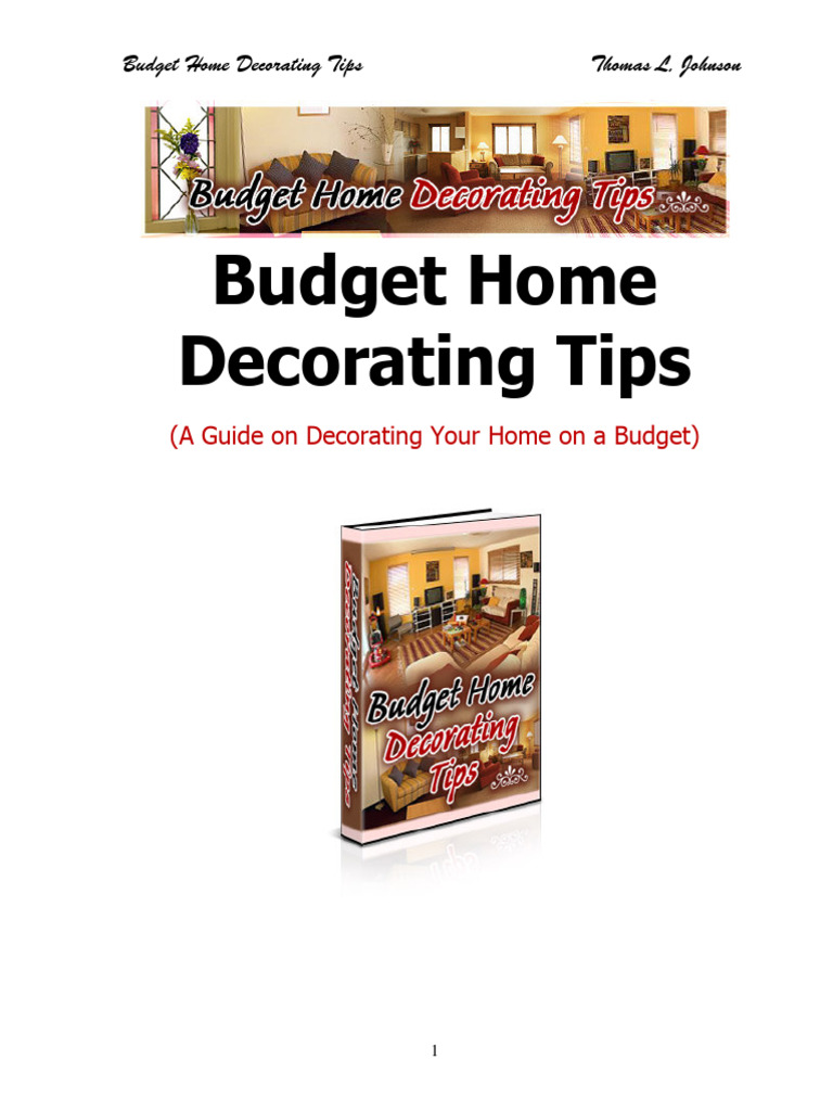 Budget Home Decorating Tips | PDF | Interior Design | Bedroom