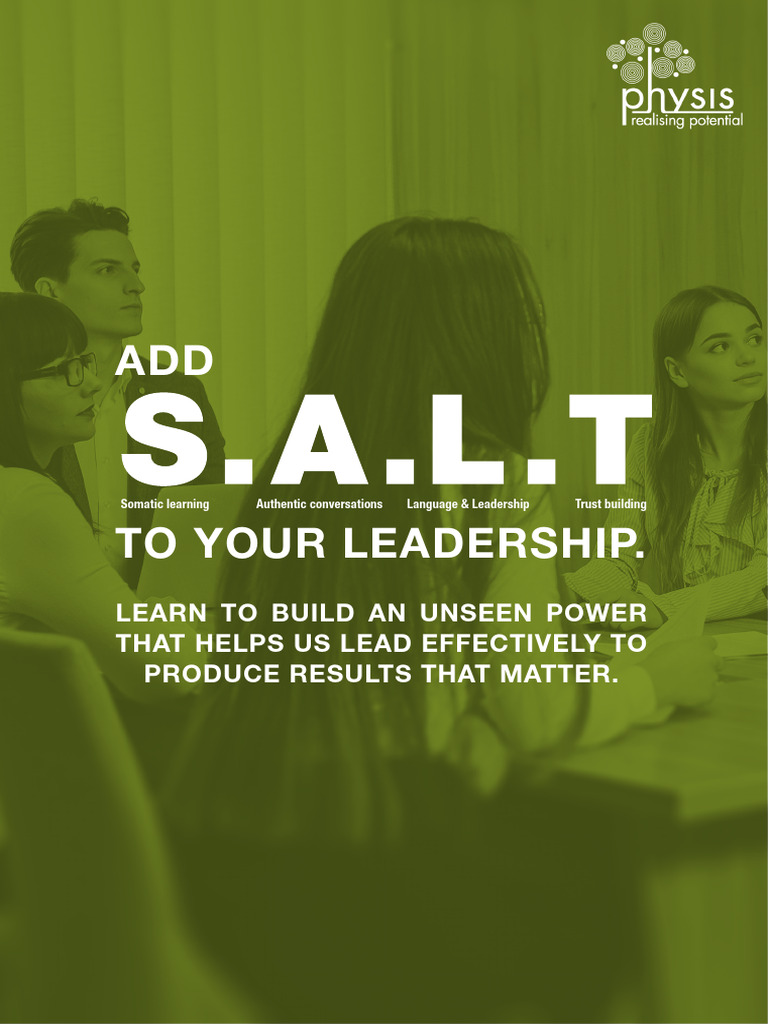 SALT Curriculum | PDF | Leadership | Cognition