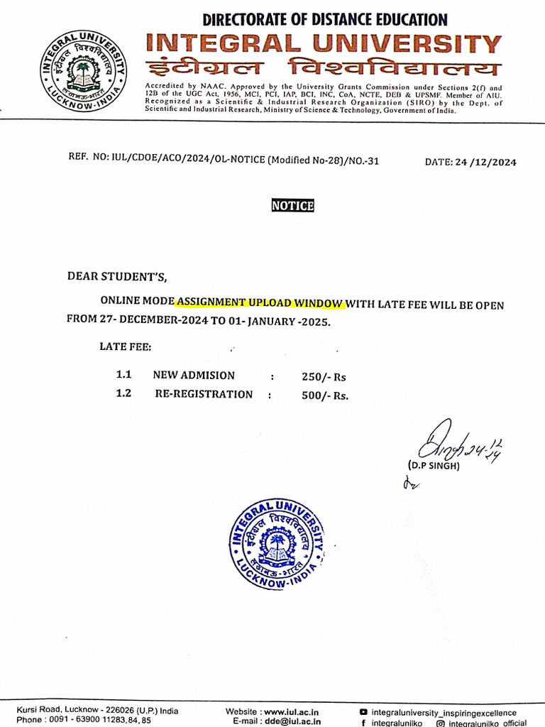 Ol Notice | PDF
