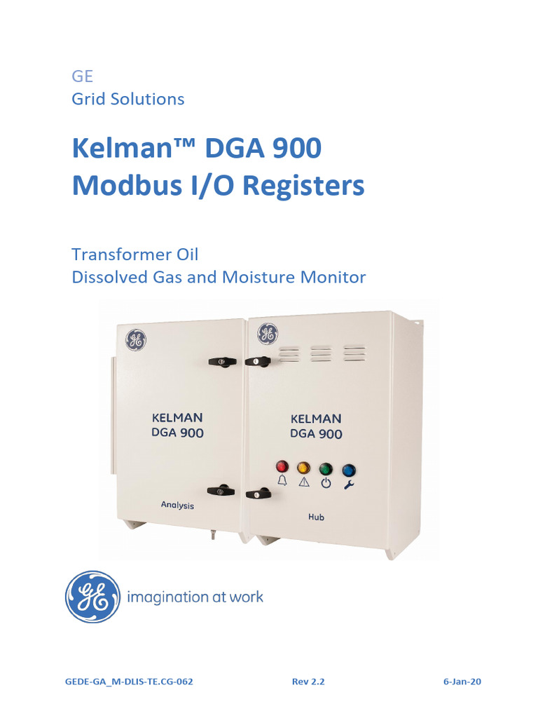 CG-062 - DGA 900 Modbus IO Registers - Rev 2.2 | PDF | Input/Output | Electrical Engineering