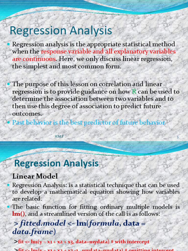 Basic Regression Analysis 2 | PDF | Linear Regression | Regression Analysis